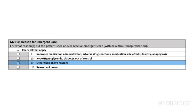 OASIS-E1: Transfer- and Discharge-Specific Items | Medbridge