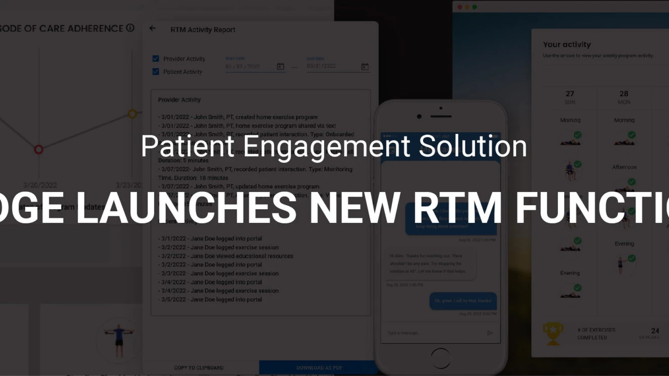 Medbridge Launches New Functionality for Remote Therapeutic Monitoring ...