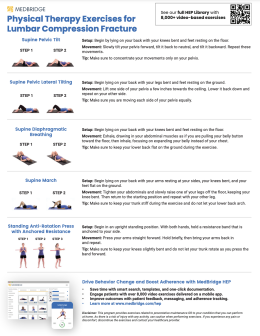 Download a Free Physical Therapy Exercises for Lumbar Compression ...